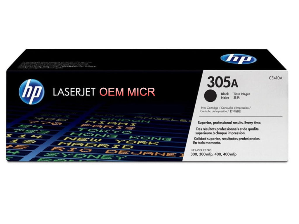 HP 305A CE410A OEM Modified MICR Toner Cartridge – MICR Toner Intl