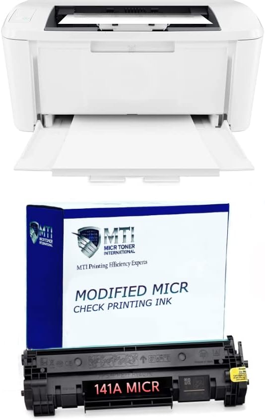 HP M110w LaserJet Check Printer Bundle with 141A Modified OEM MICR Car ...