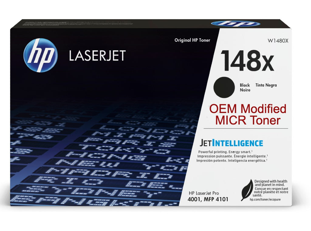 HP 148X W1480X OEM Modified MICR Toner Cartridge (High Yield, 2-Pack ...