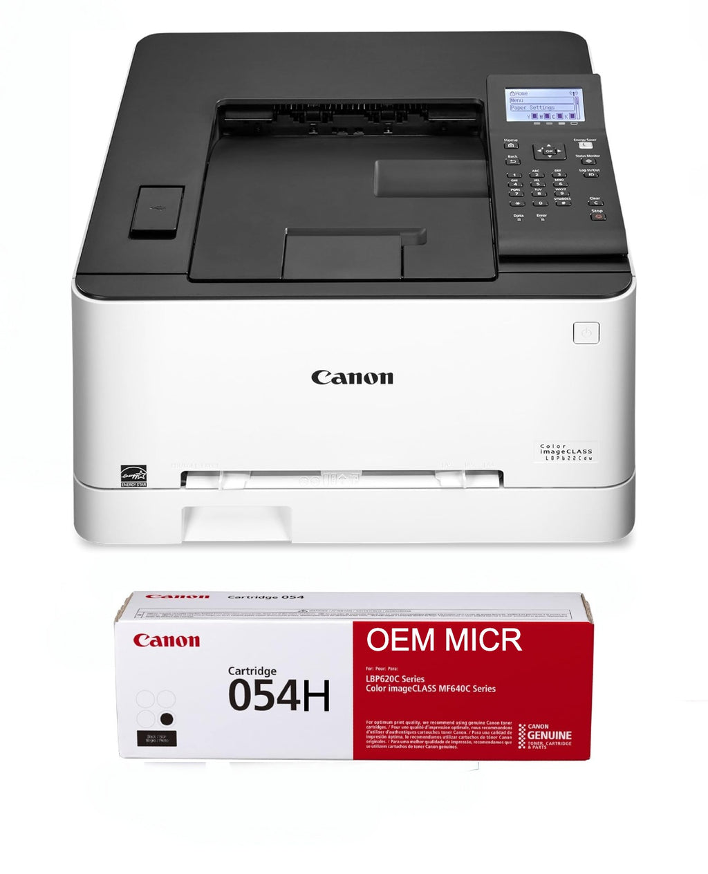 Canon imageCLASS LBP622Cdw Check Printer with 1 OEM Modified 054H MICR – MICR Toner Intl
