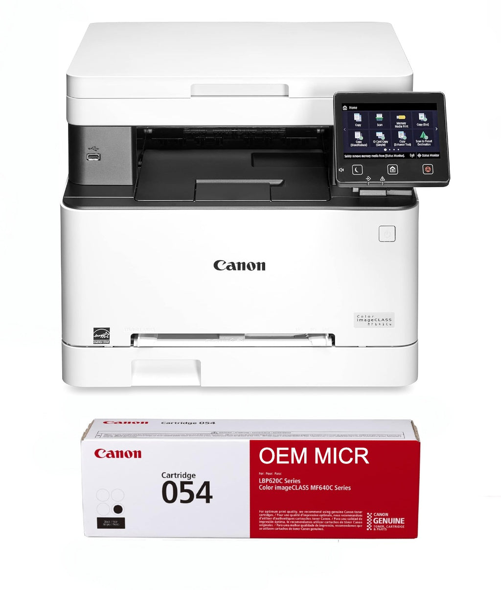 Canon MF641Cw imageCLASS Check Printer with 1 OEM Modified 054 MICR Ca ...