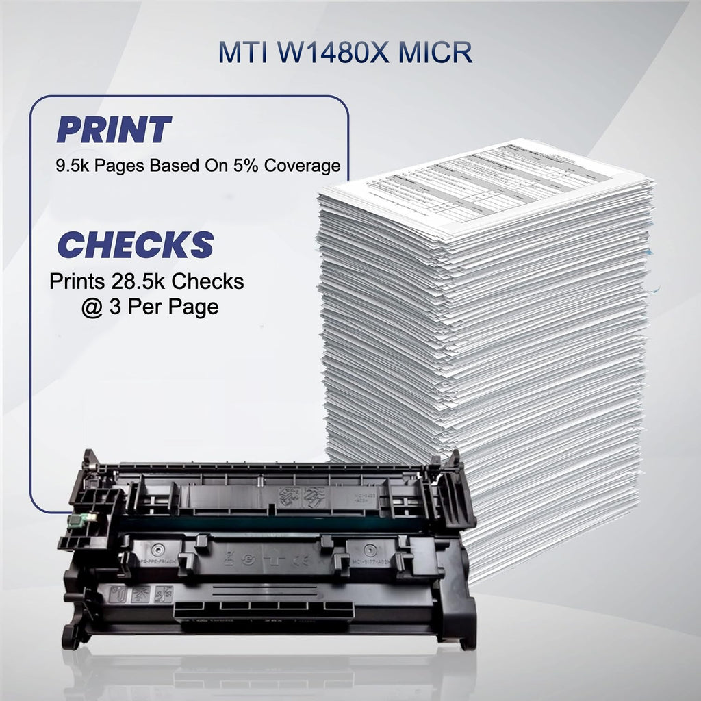 MTI 148X Compatible HP W1480X MICR Toner Cartridge (High Yield) – MICR ...