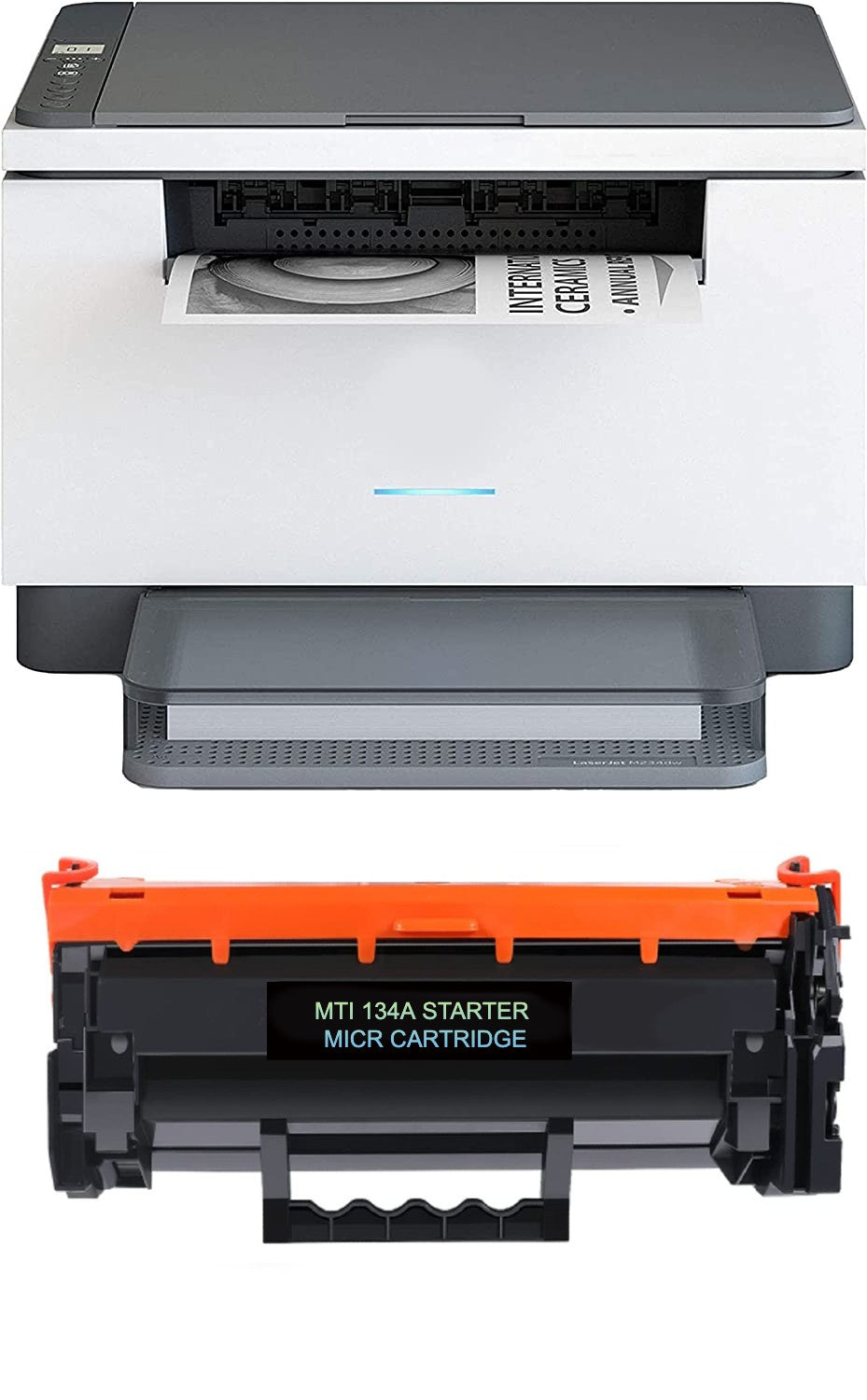 HP M209DW LaserJet Printer with 1 MTI 134A W1340A MICR Toner Cartridge ...