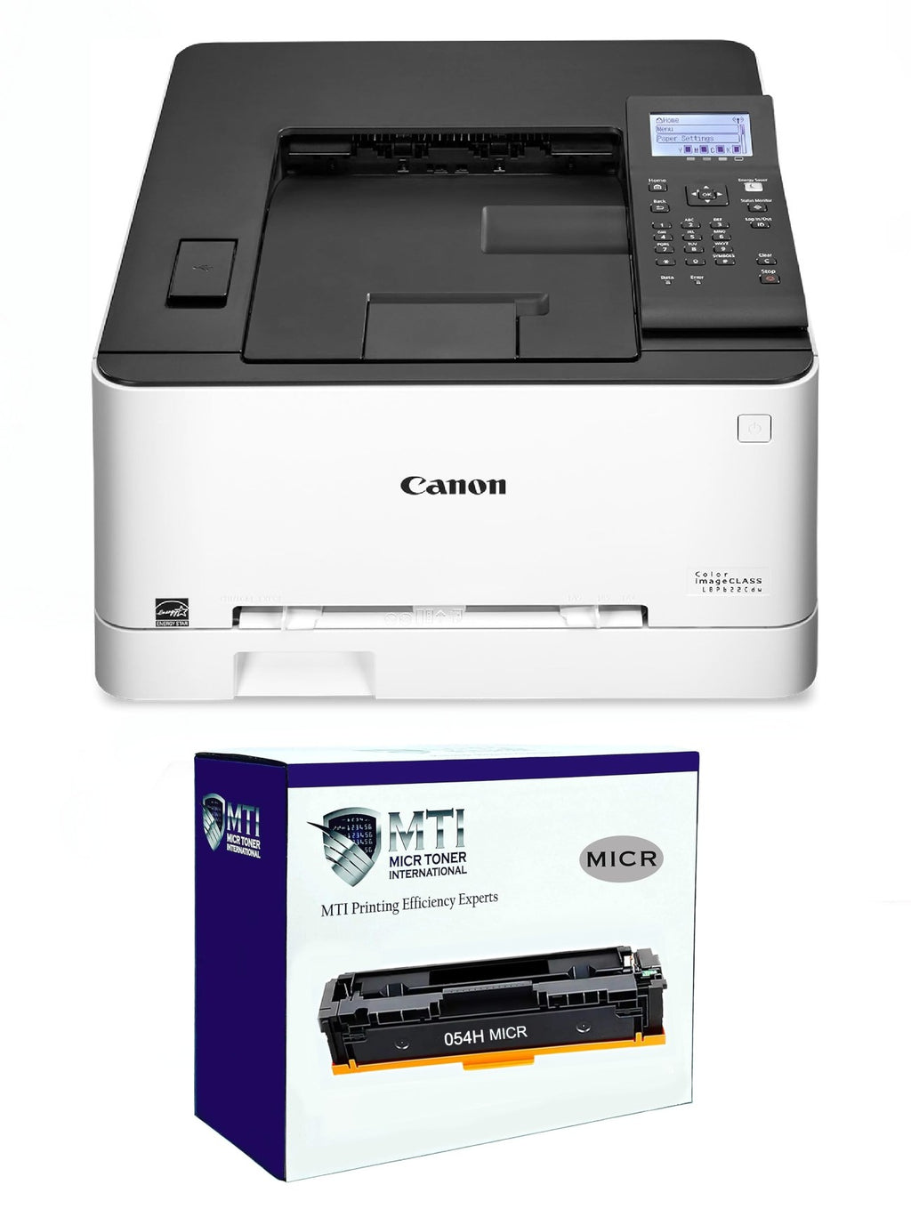 Canon imageCLASS LBP622Cdw Check Printer with 1 MTI 054 MICR Cartridge ...