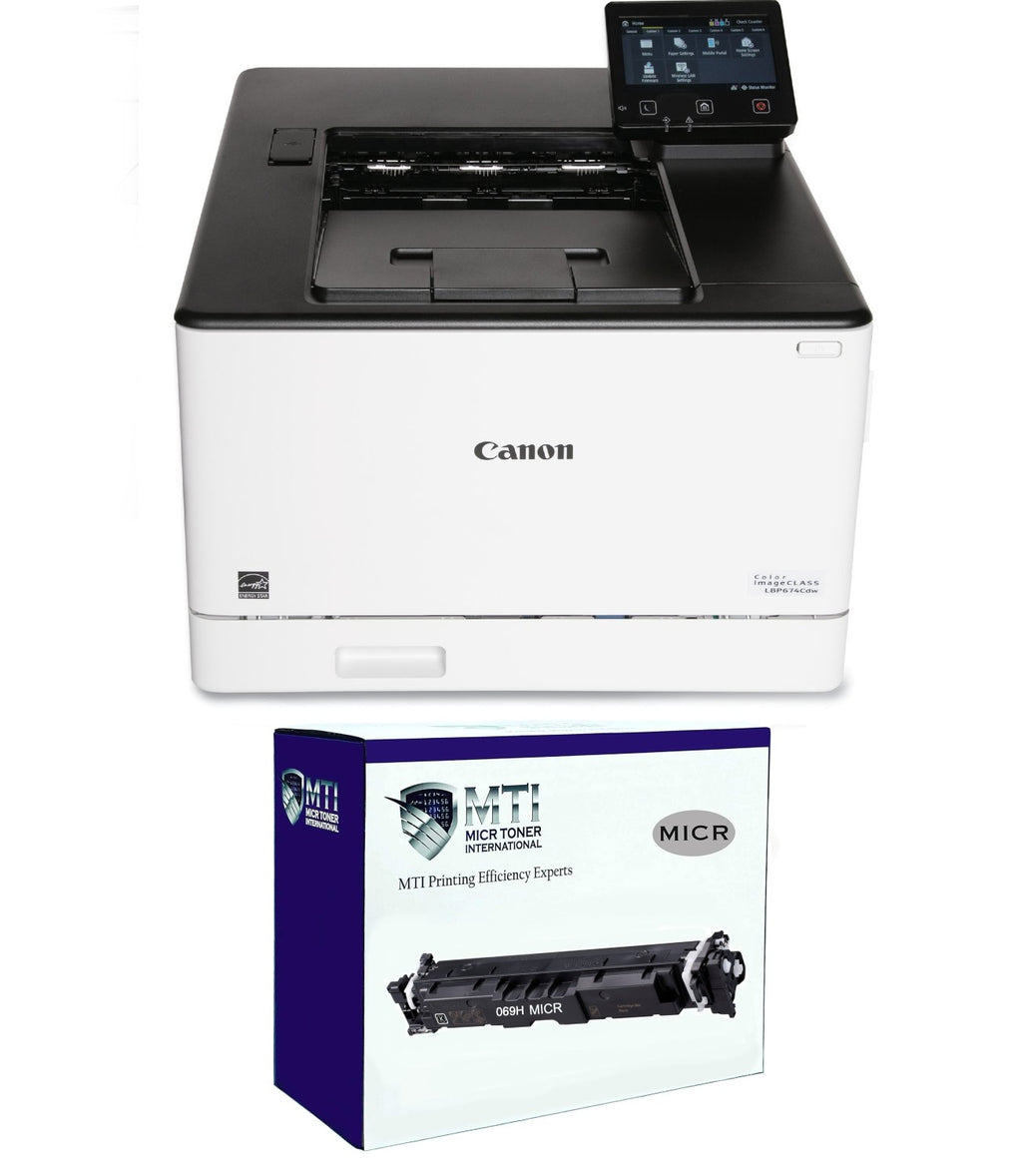Canon ImageCLASS LBP674Cdw Color Check Printer with 1 MTI CRG 069H MIC ...