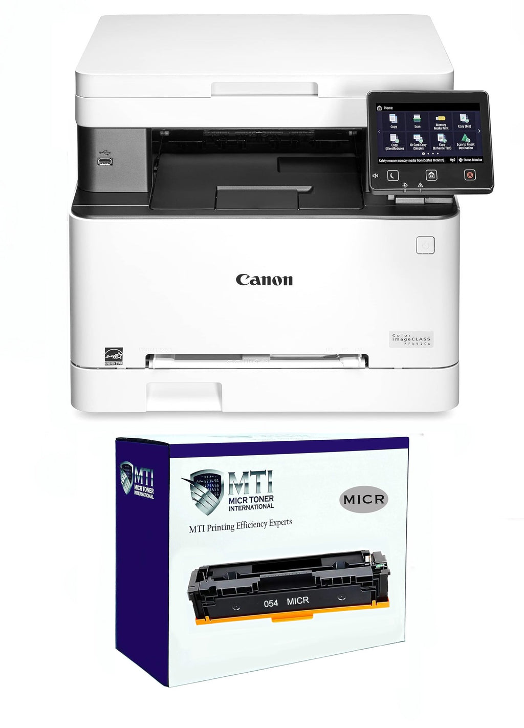Canon MF641Cw imageCLASS Check Printer with 1 MTI CRG 054 MICR Cartrid ...