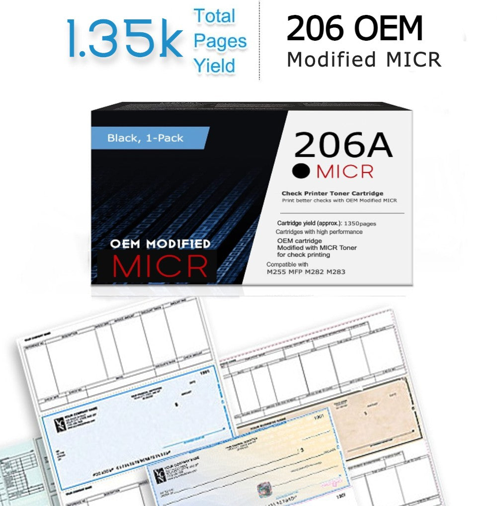 HP 206A OEM Modified W2110A MICR Toner Cartridge (2-Pack) – MICR Toner Intl