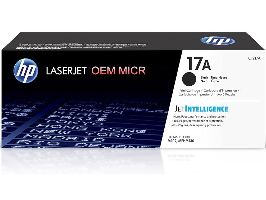 HP 17A OEM Modified CF217A MICR Toner Cartridge – MICR Toner Intl