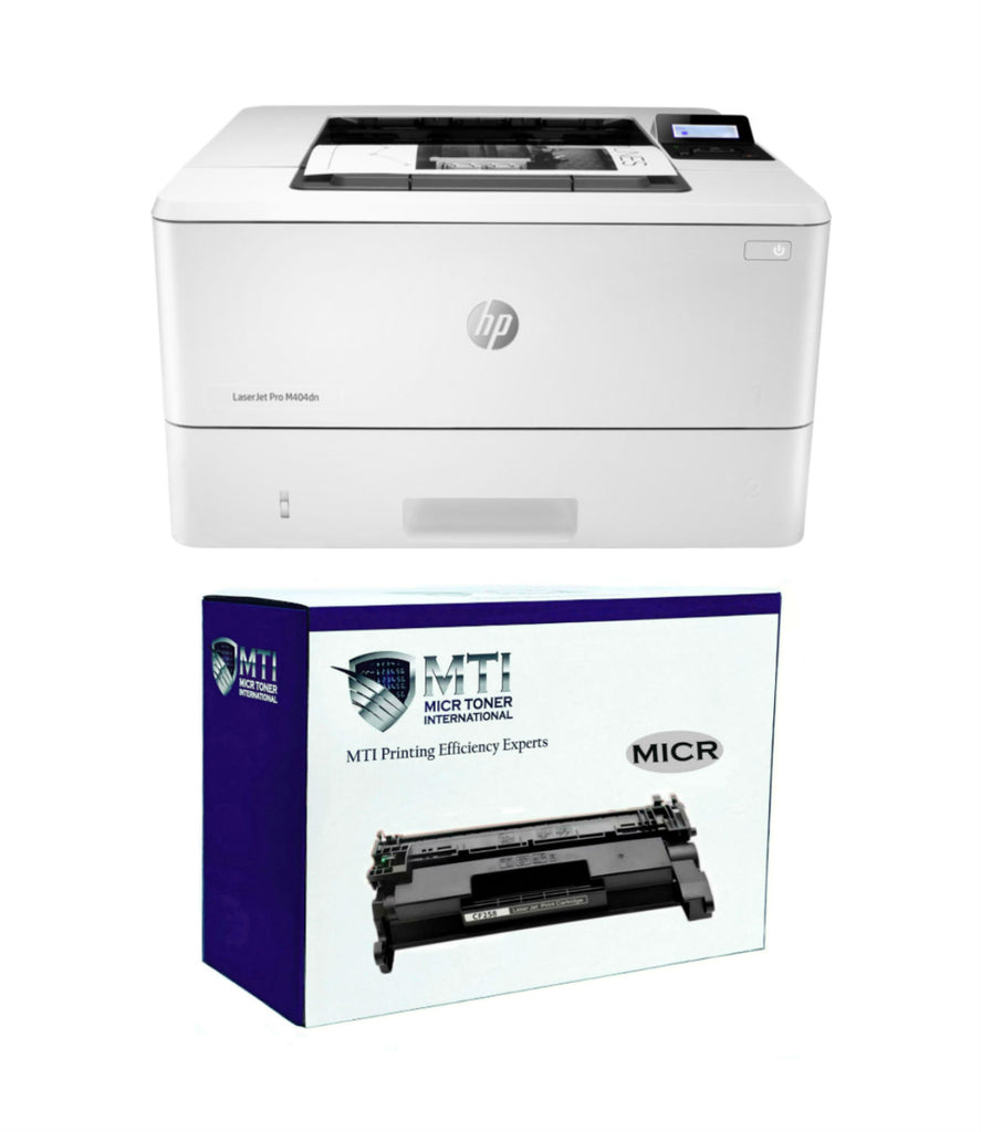 HP M404dn LaserJet Pro Printer and 1 CF258A MTI MICR Cartridge – MICR ...